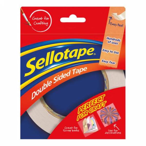 Sellotape Double Sided Tape 12mmx33m (Pack of 12) 1447057