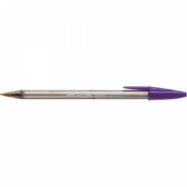 Bic Cristal Fun Ballpoint Pen Large Purple (Pack of 20) 929055