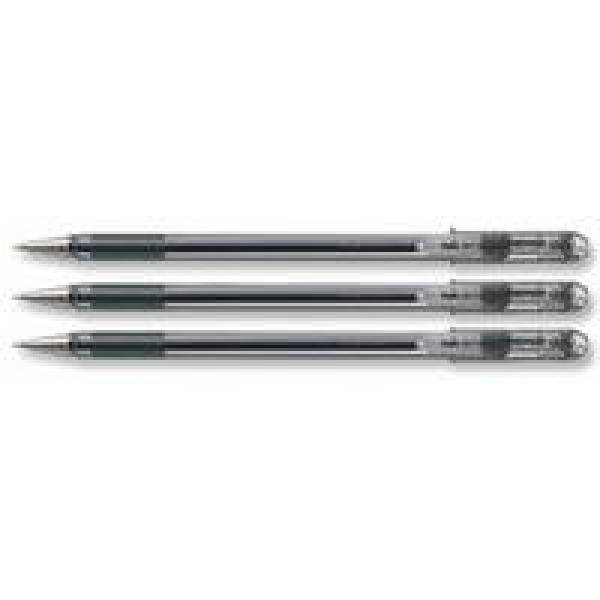 Pentel Superb Ballpoint Pen Fine Black (Pack of 12) BK77-A