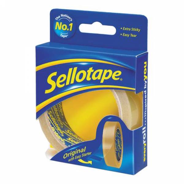 Sellotape Original Golden Tape 24mmx50m (Pack of 6) 1443266