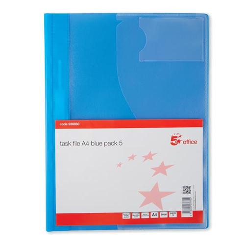 5 Star Office Document Folder Task File Semi-rigid Clear Pocket Front ... 5 Star Office Document Folder Task File Semi-rigid Clear Pocket Front ...