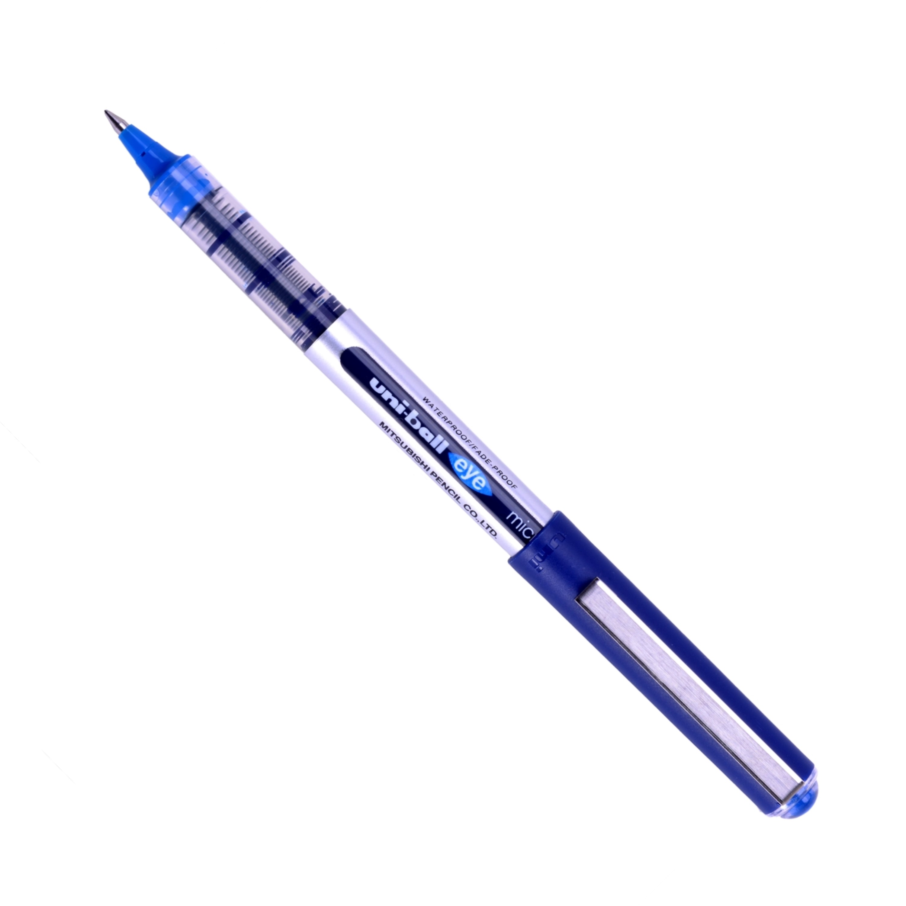 Uni-ball Eye UB150 Rollerball Pen Micro 0.5mm Tip 0.3mm Line Blue Ref ...