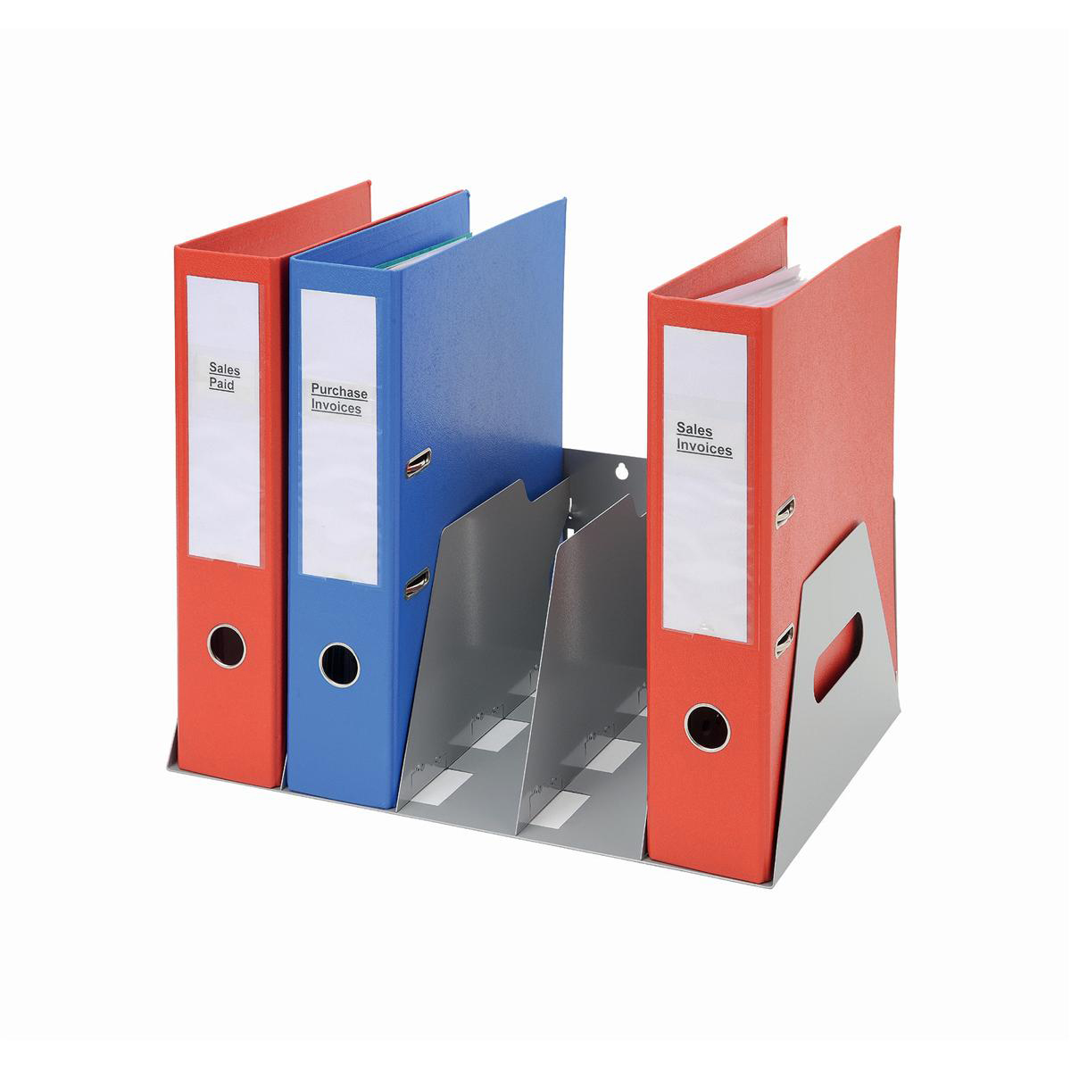 Lever Arch Filing Rack Portable Rigid Gunmetal Grey A4 - Crescent ...