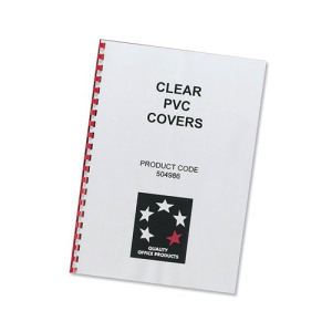 FS916345 5 Star Comb Binding Covers A4 PVC, Spencer Holt Ltd