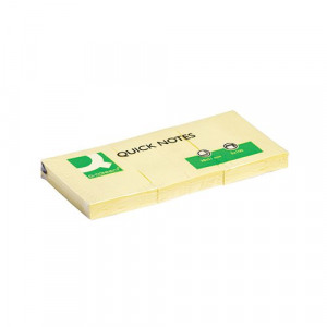 KF10500 Q-Connect Ylw 38x51 Quick Notes Pk12, Greenstationery