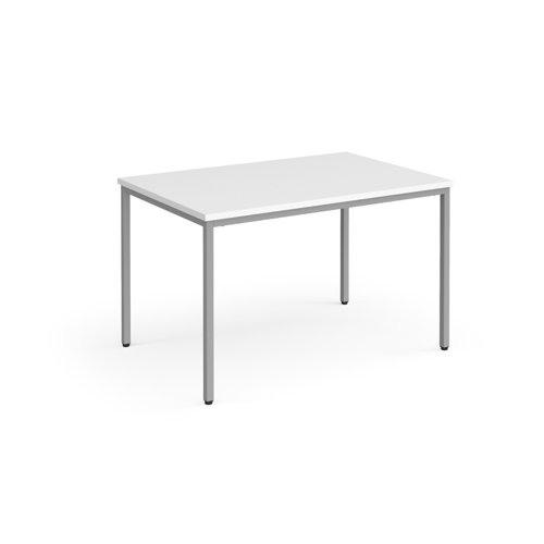 FLT1200-S-WH Flexi 25 rectangular table with silver, TSG Direct