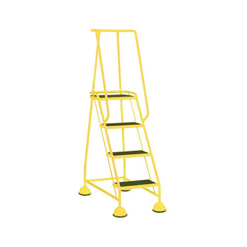 SBY29299 Yellow 4 Tread Step Ladder (Load, Greenstationery