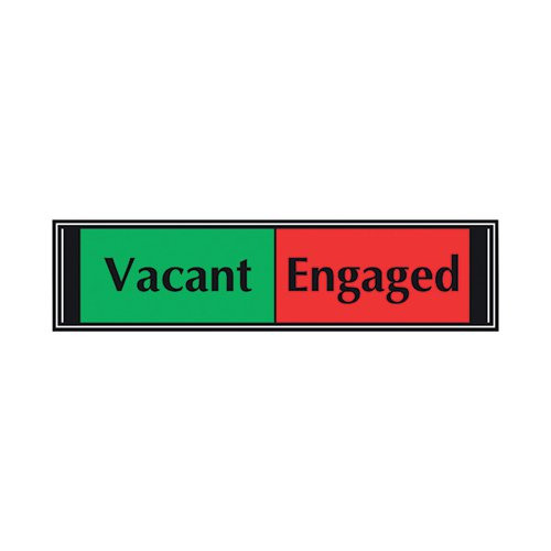 UP00728 Sliding Sign Vacant Engaged Self, Galtec Solutions Ltd