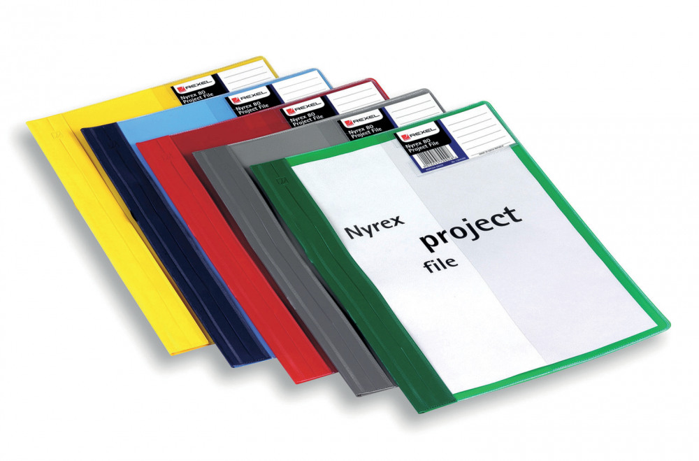 Office Supplies - REXEL NYREX-80 PROJECT FILE A4 BLUE PK5