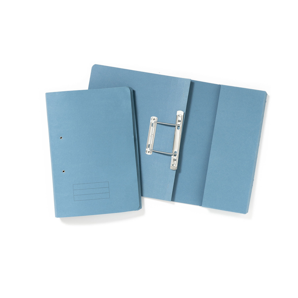 Office Supplies - POCKET SPIRAL FILES FC BLUE PK25