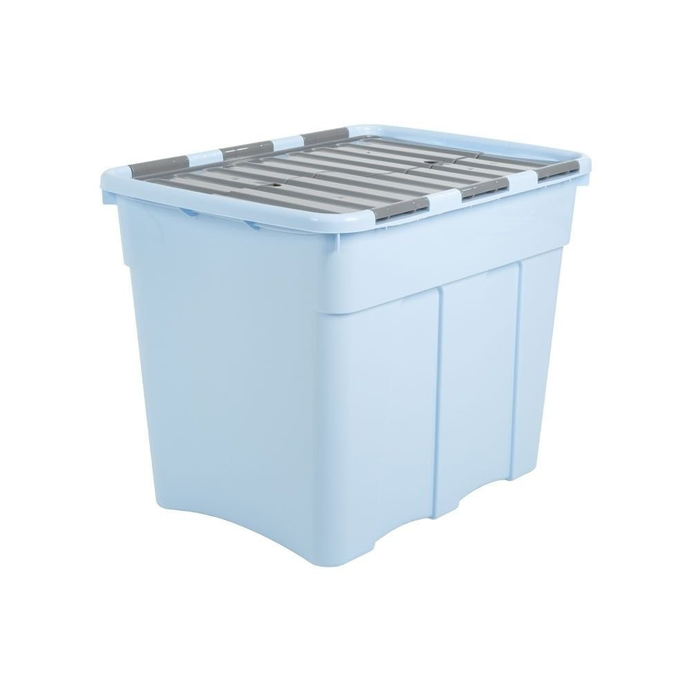 Office Supplies - WHAM COOL BLUE/STEEL CROC STORAGE BOX 80