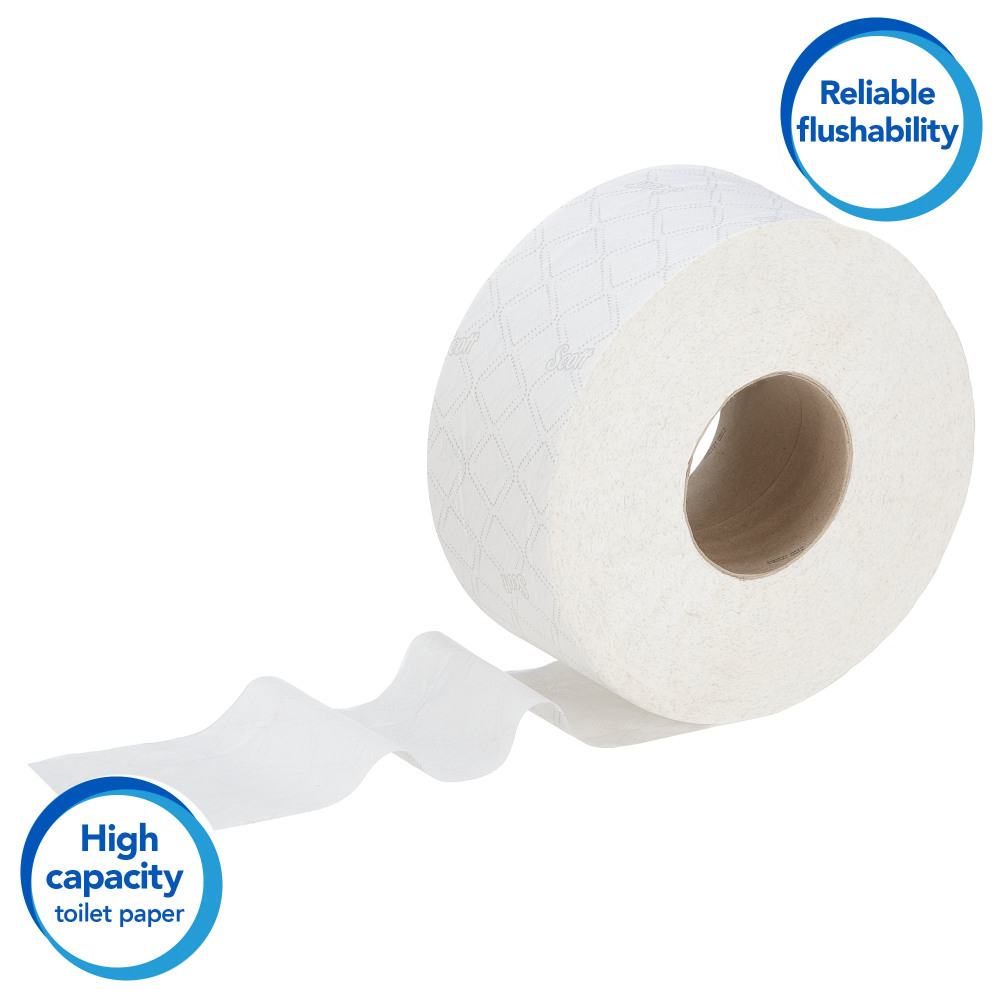 Office Supplies - SCOTT MINI JUMBO WC TISSUE WHT PK12