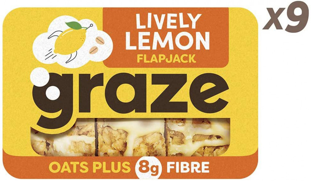 Office Supplies - GRAZE LIVELY LEMON OAT FLAPJACK 9X53G