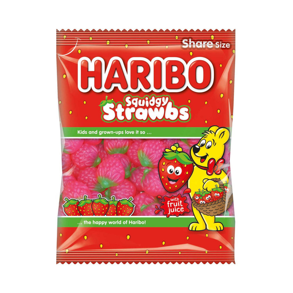 ePower - HARIBO GIANT STRAWBS BAG 160G PK12