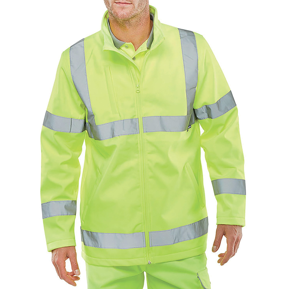 Office Supplies - SOFT SHELL HI VIS JACKET SYELLOW S