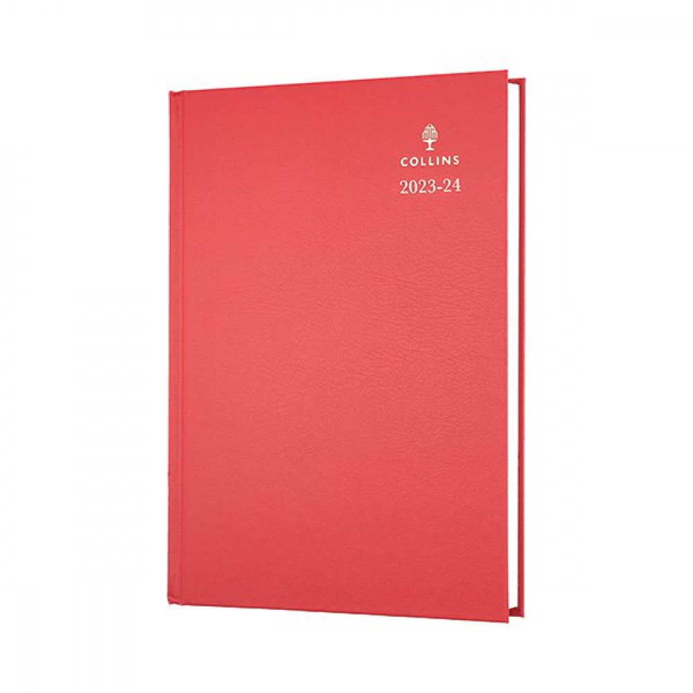Office Supplies - COLLINS ACDM DIARY DPP A5 RED 23-24