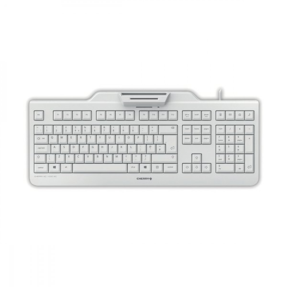 Office Supplies - CHERRY KC 1000 SC KEYBOARD LIGHT GRY
