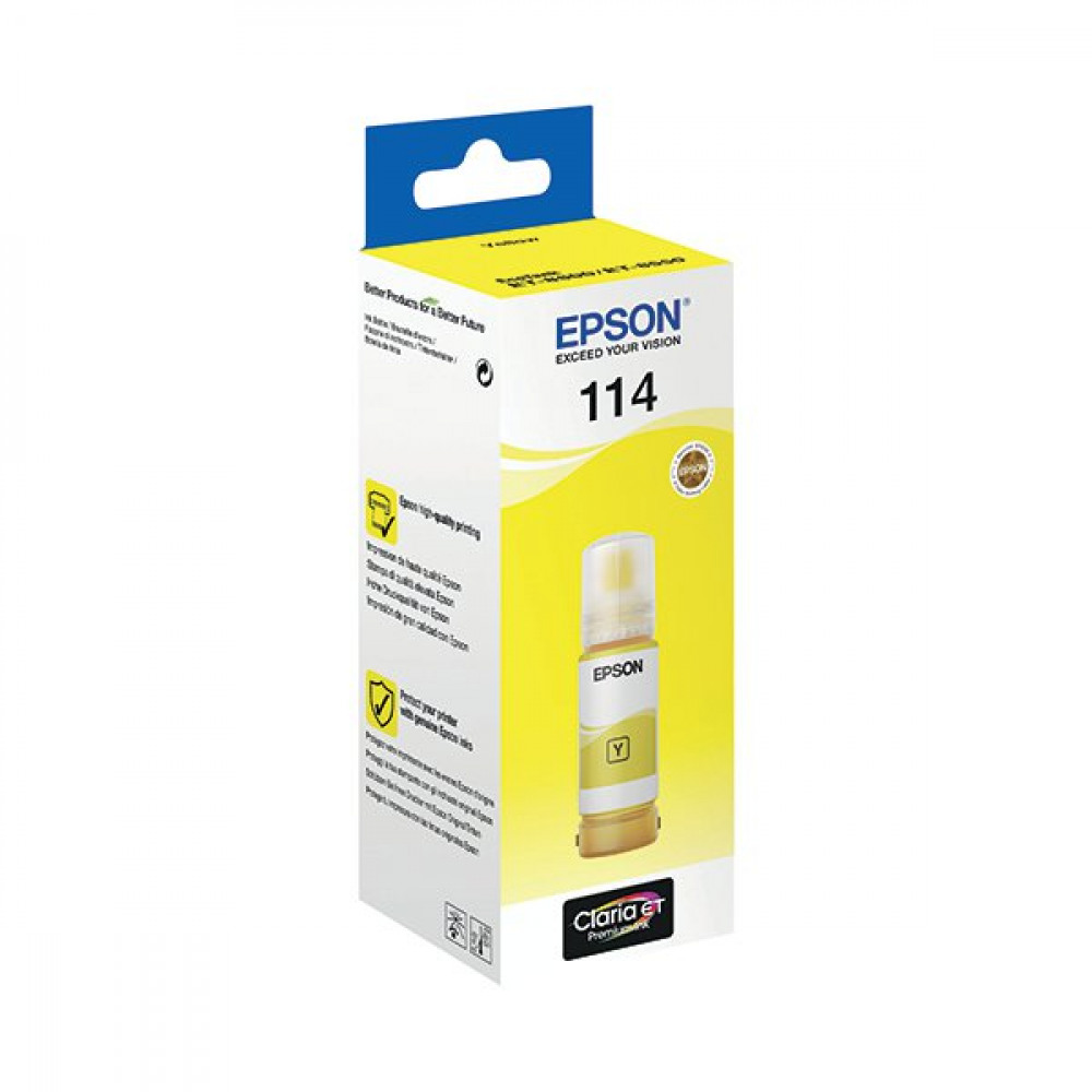 Office Supplies - EPSON 114 INK BOTTLE ECOTANK YELLOW