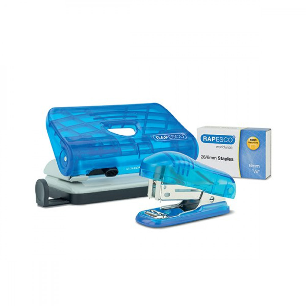 Office Supplies - RAPESCO HOLE PUNCH MINI STAPLER SET