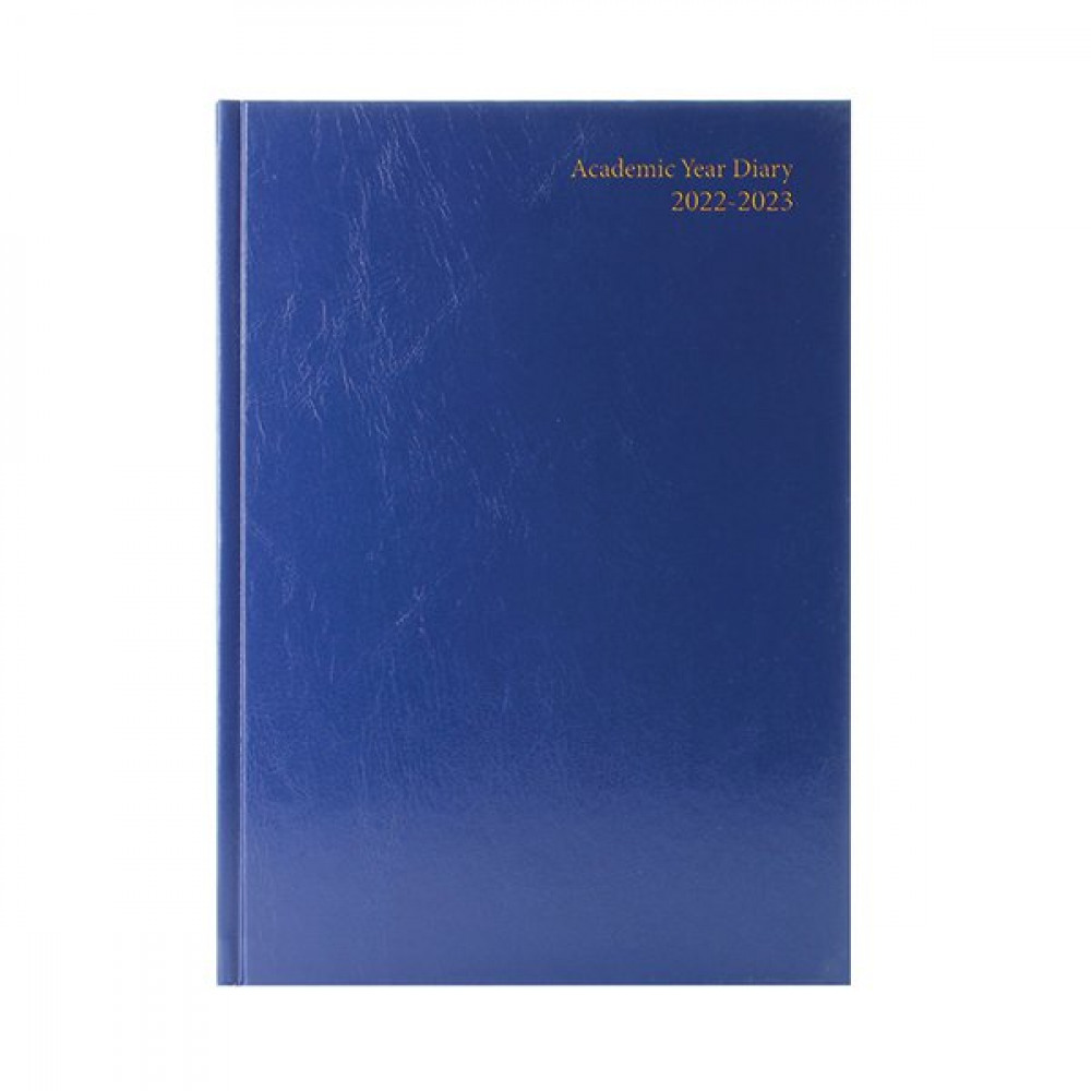 Office Supplies - ACADEMIC DIARY WTV A4 BLUE 2023-24