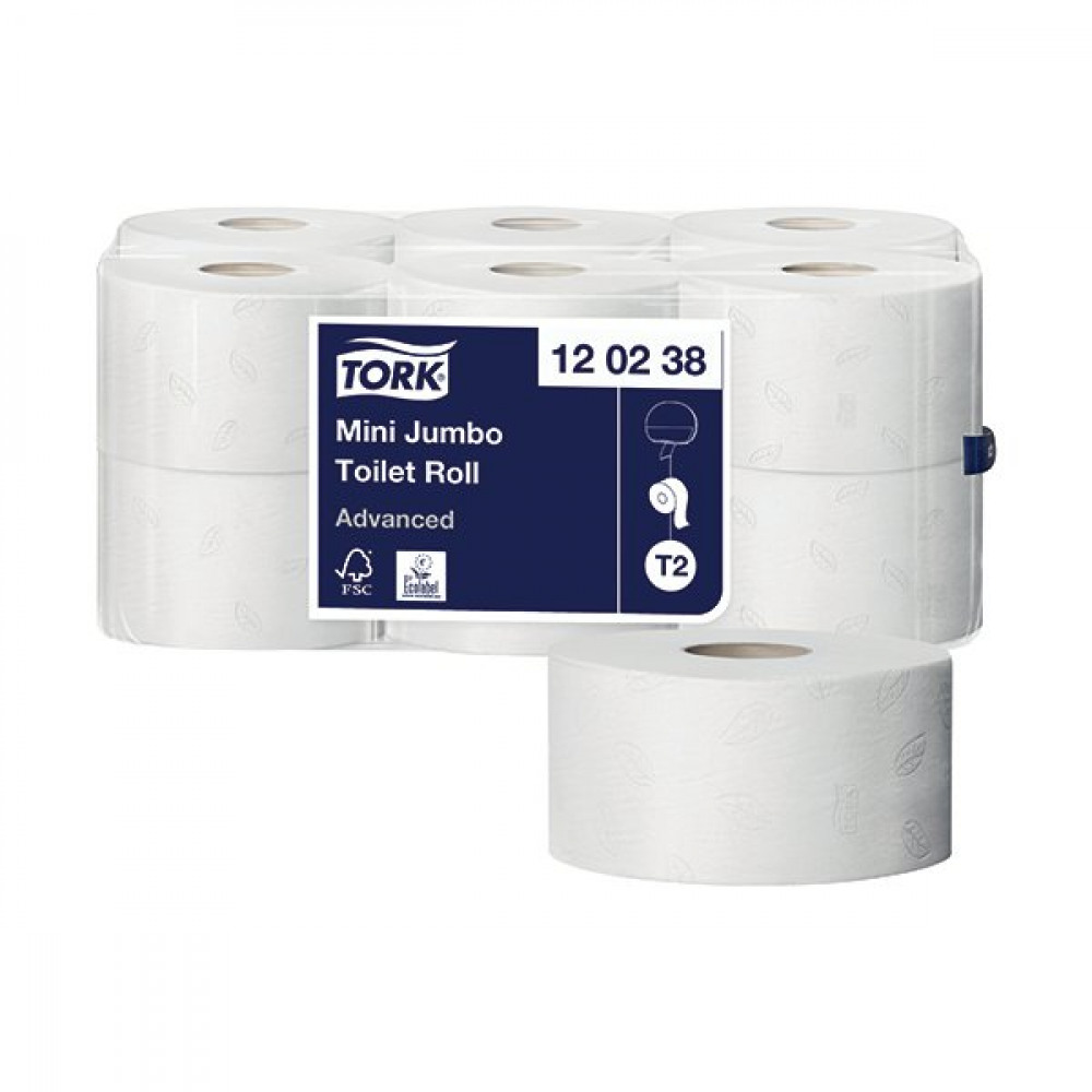 Office Supplies - TORK HYG MINI JUMBO TOL ROL PK12