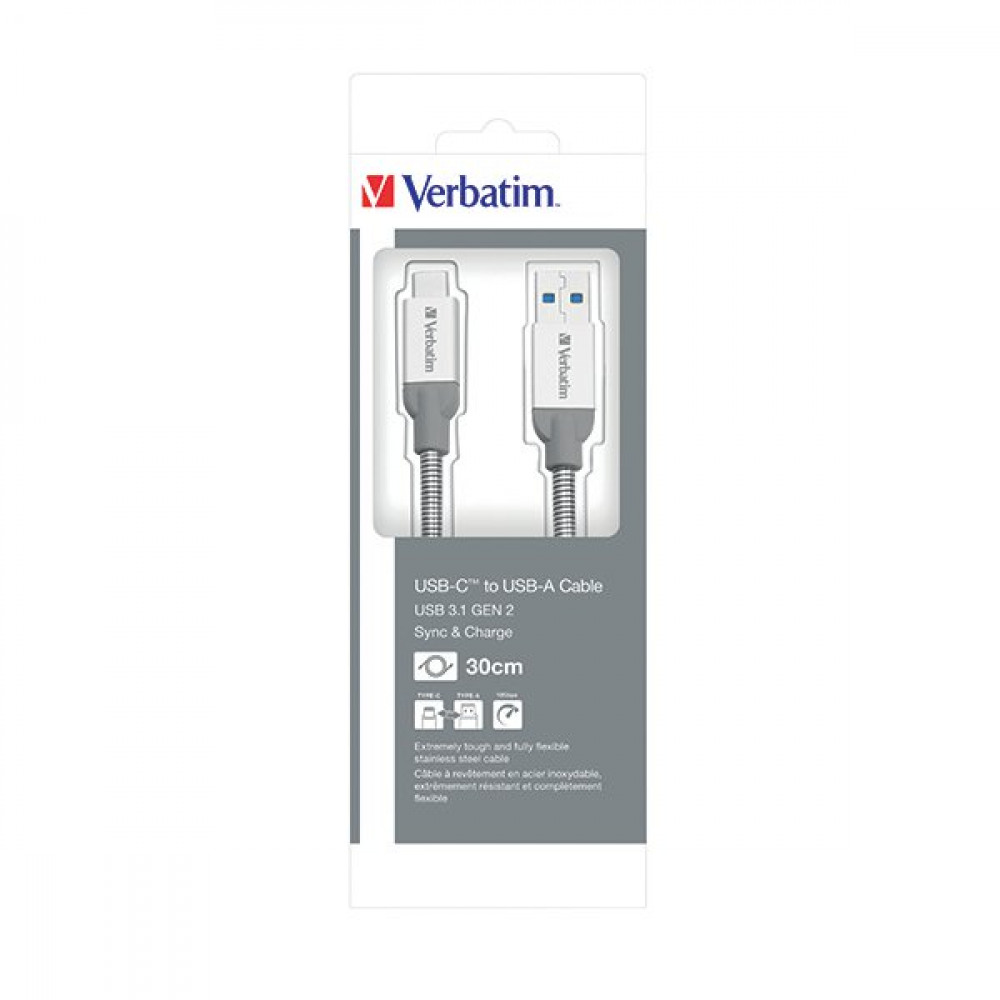 Office Supplies - VERBATIM USB C TO USB A CBL CHARGER