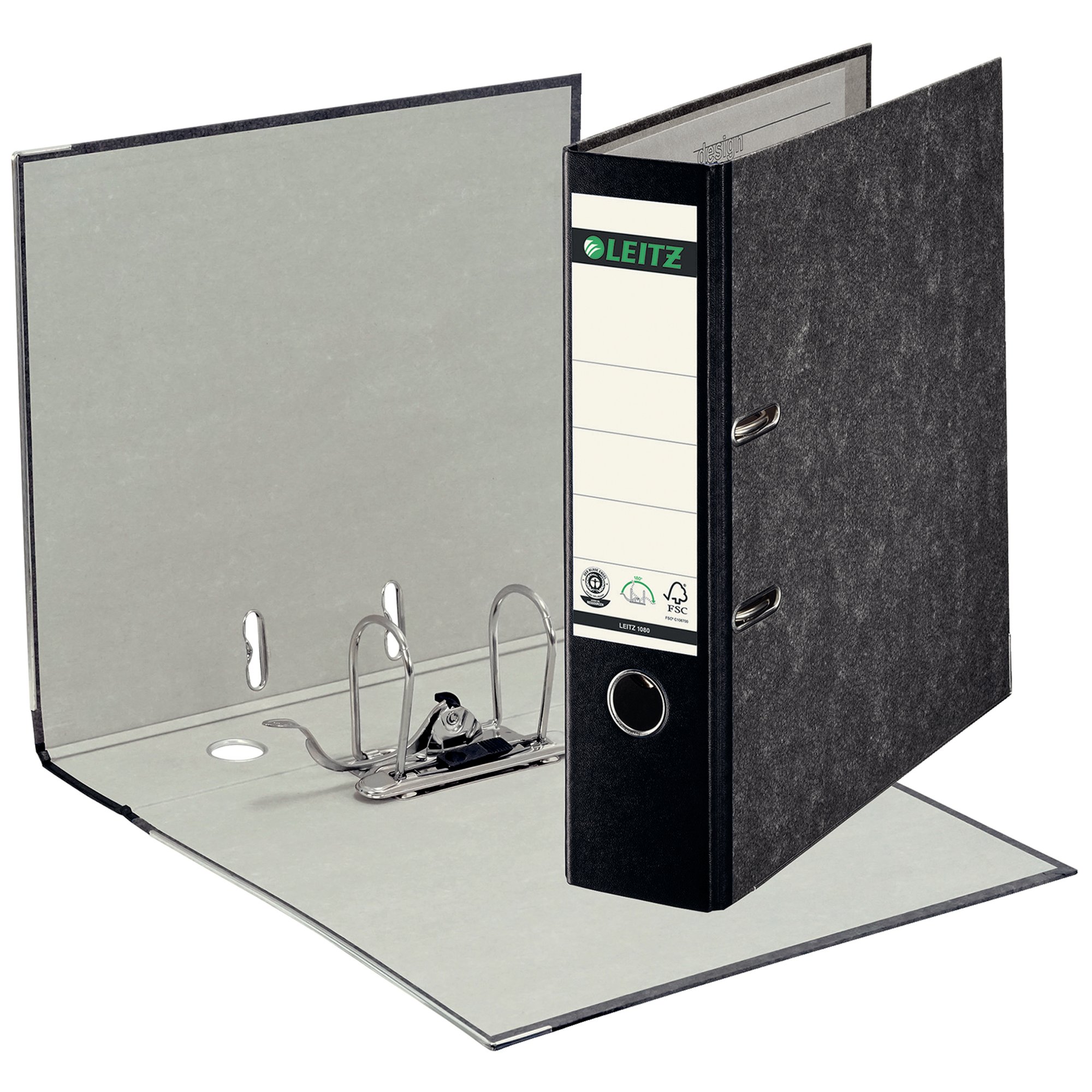 Standard Lever Arch File Foolscap Black [Pack 10] 10821095 - 166928