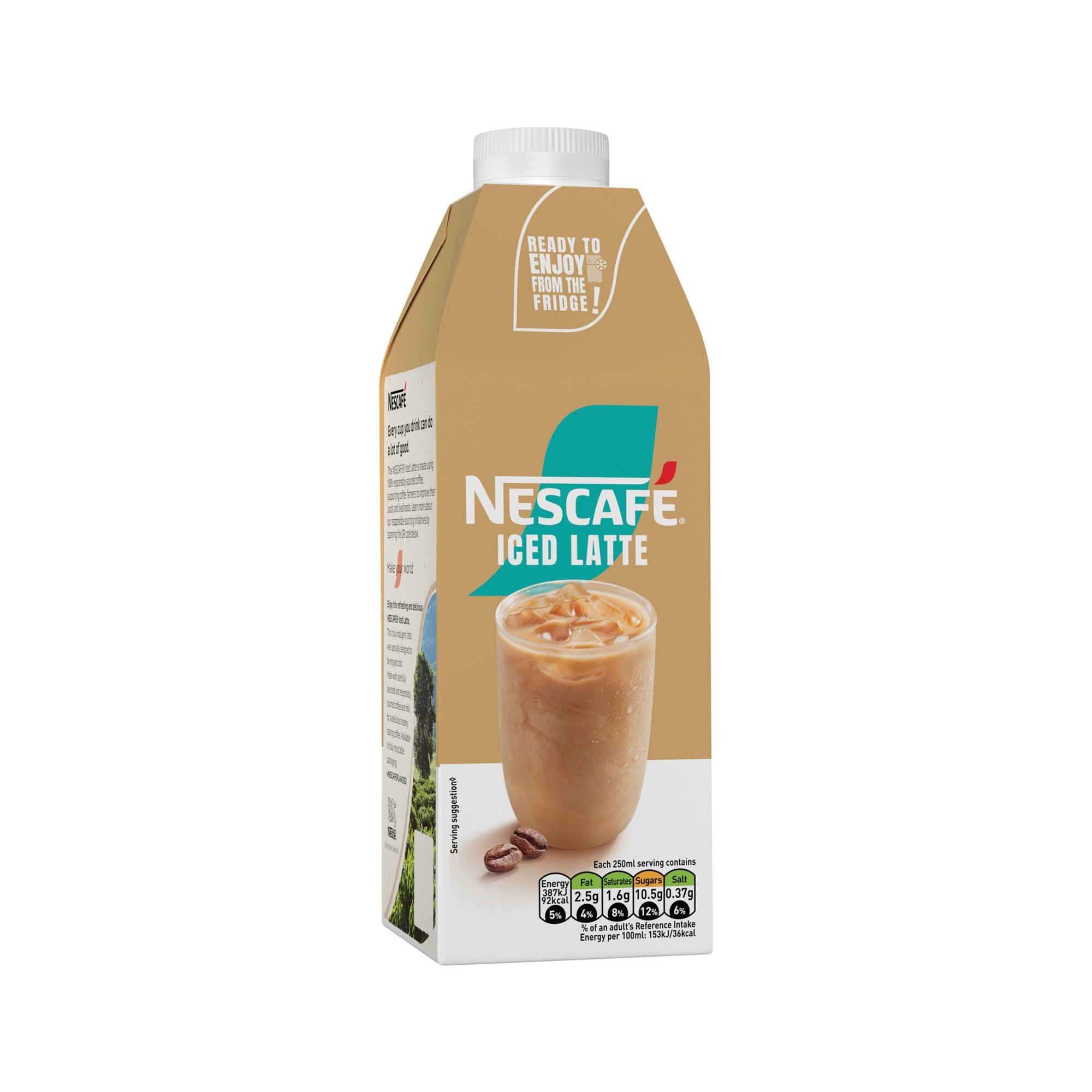 Nescafe Iced Latte Ready To Drink 750ml (Pack of 6) 12626373